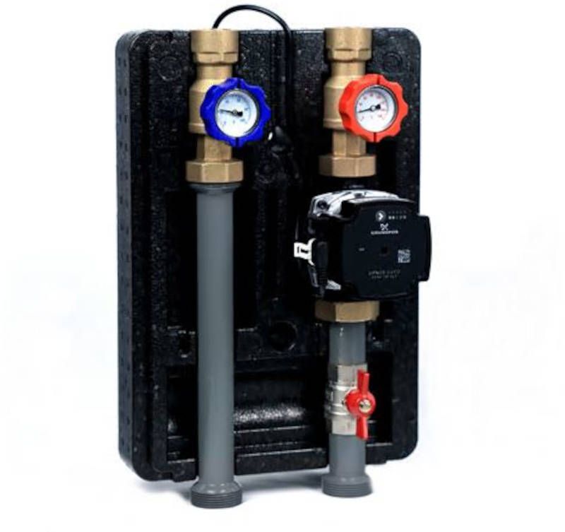 ZEWO WP-ECO Pumpengruppe DN 25, mit Mischer | FBH Direkt